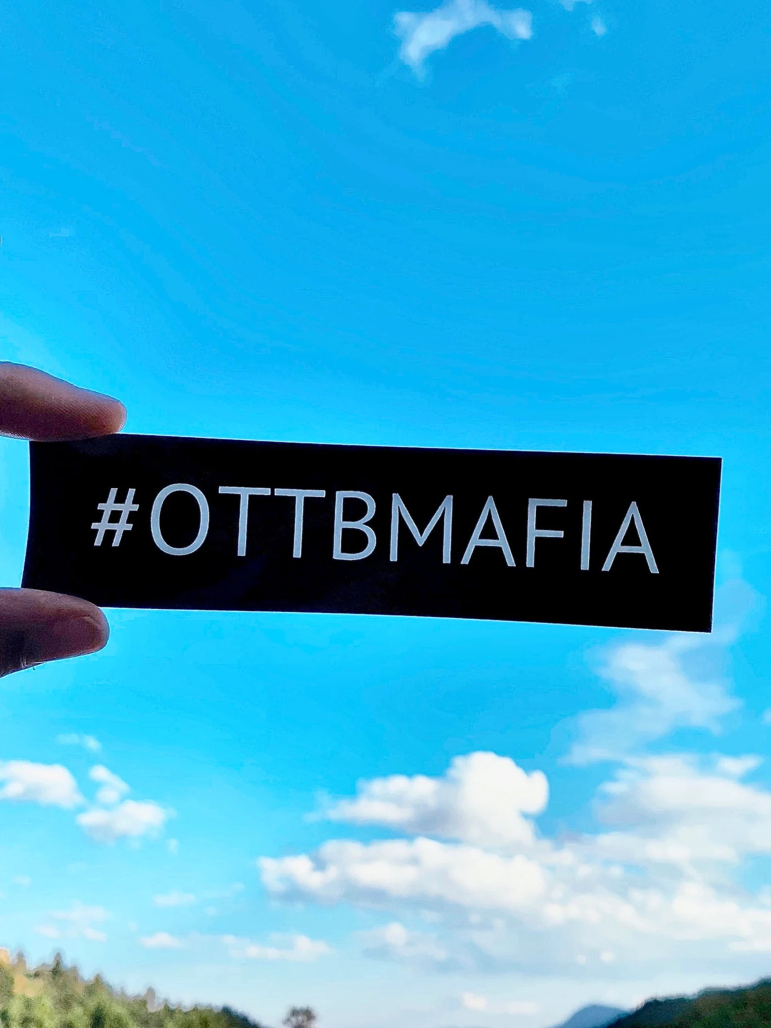 Black and White #OTTBMAFIA Sticker – OTTB MAFIA